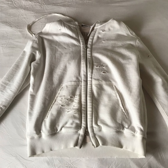 ATM Anthony Thomas Melillo | Jackets & Coats | Atm Distressed Cream ...